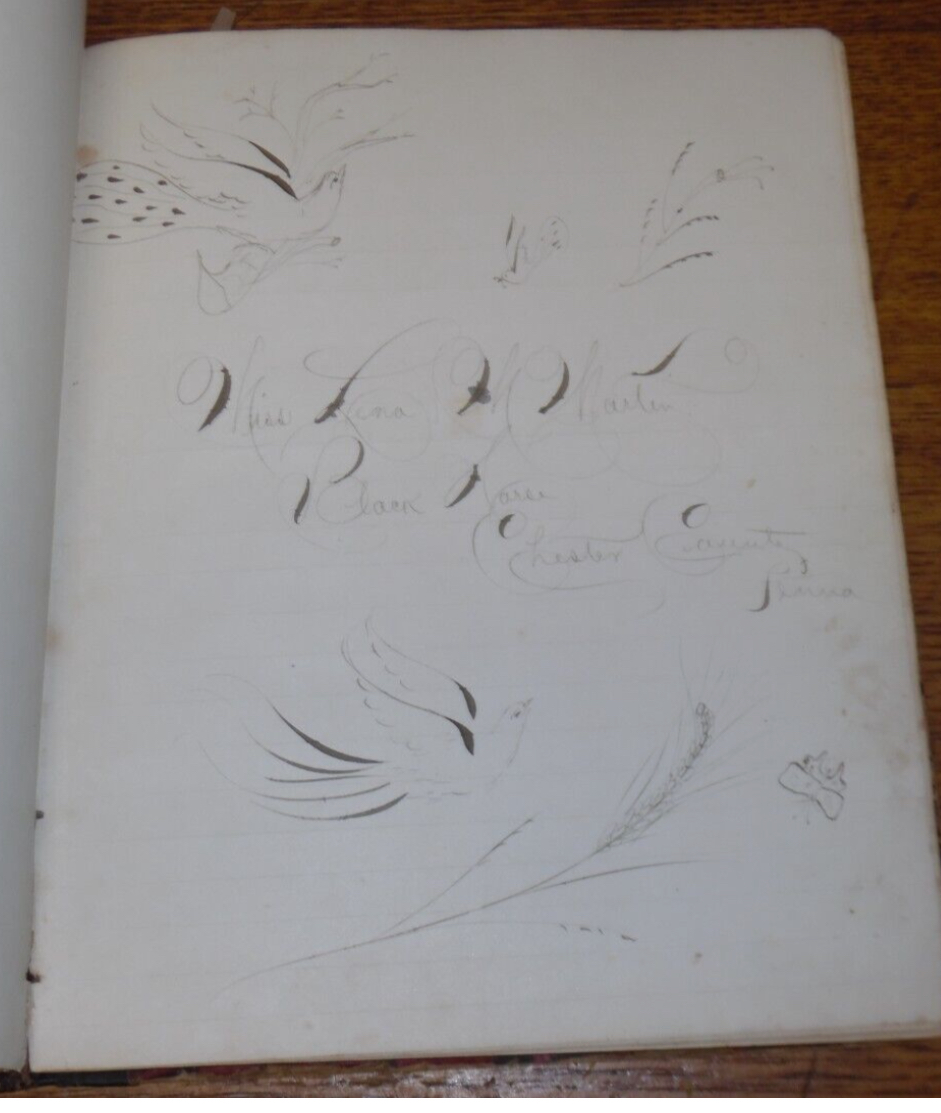 Manuscript school book of Rachie A. Martin of State Normal School ...